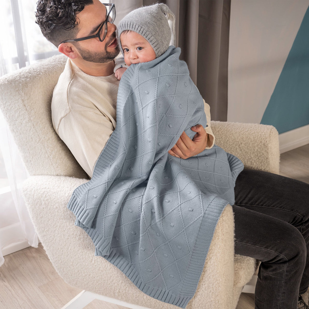 Vianney Cobija Baby Voga Azul - Vianney México